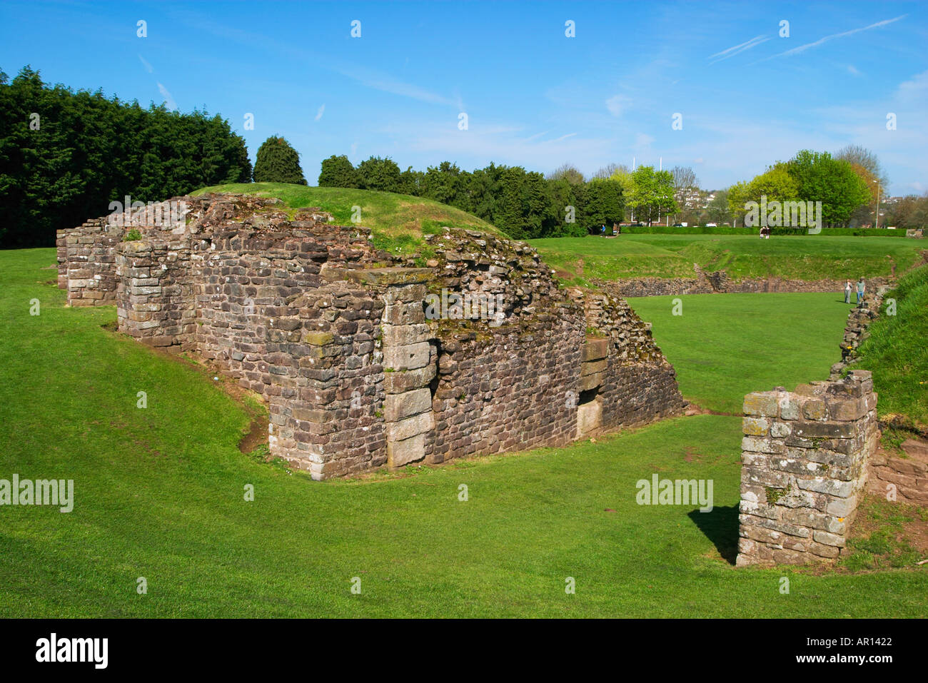 Caerleon Roman Amphitheatre Newport Wales Eastern Gate Stock Photo ...