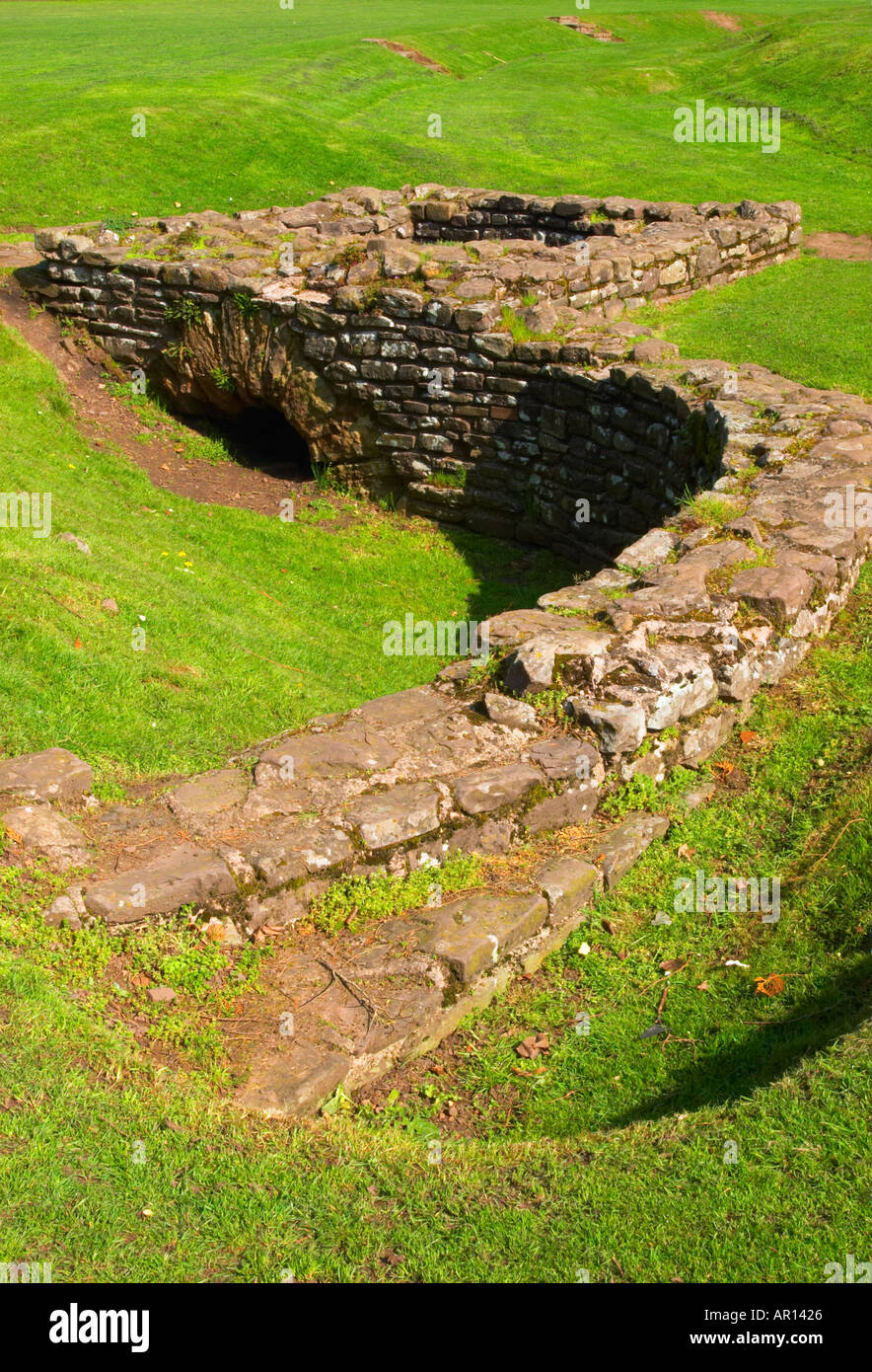 Caerleon Roman Amphitheatre Newport Wales Stock Photo - Alamy