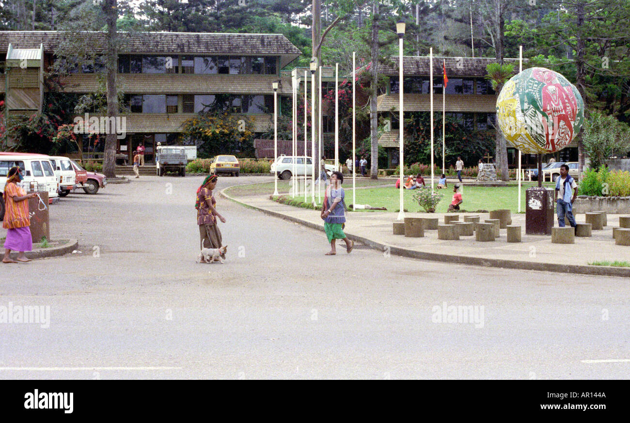 District administration office Eastern Highlands province Papua New ...