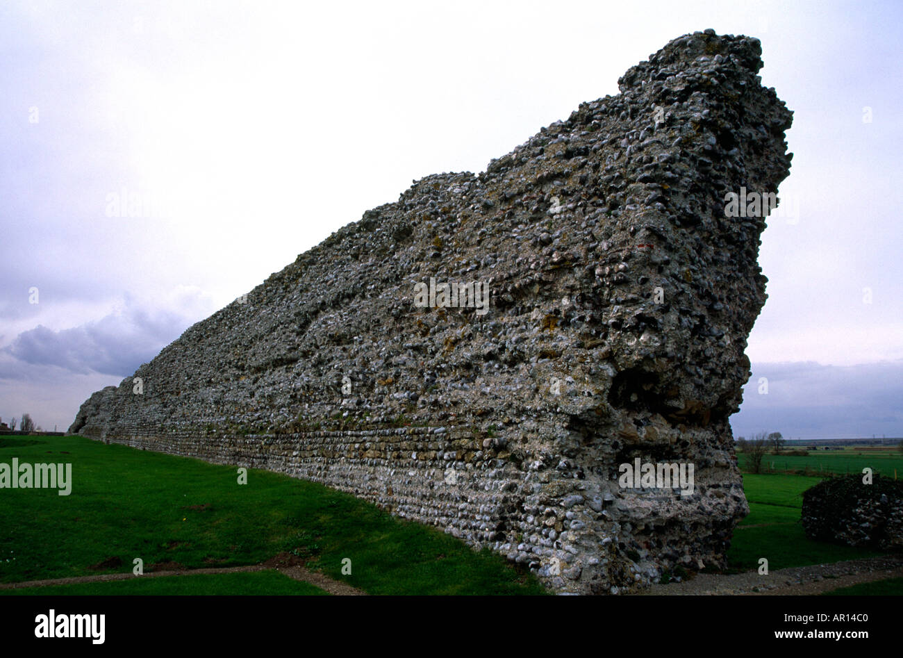 Richborough Roman castle Kent Stock Photo - Alamy