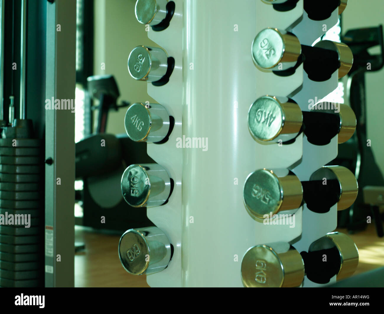 Body-building equipment tools Stock Photo - Alamy