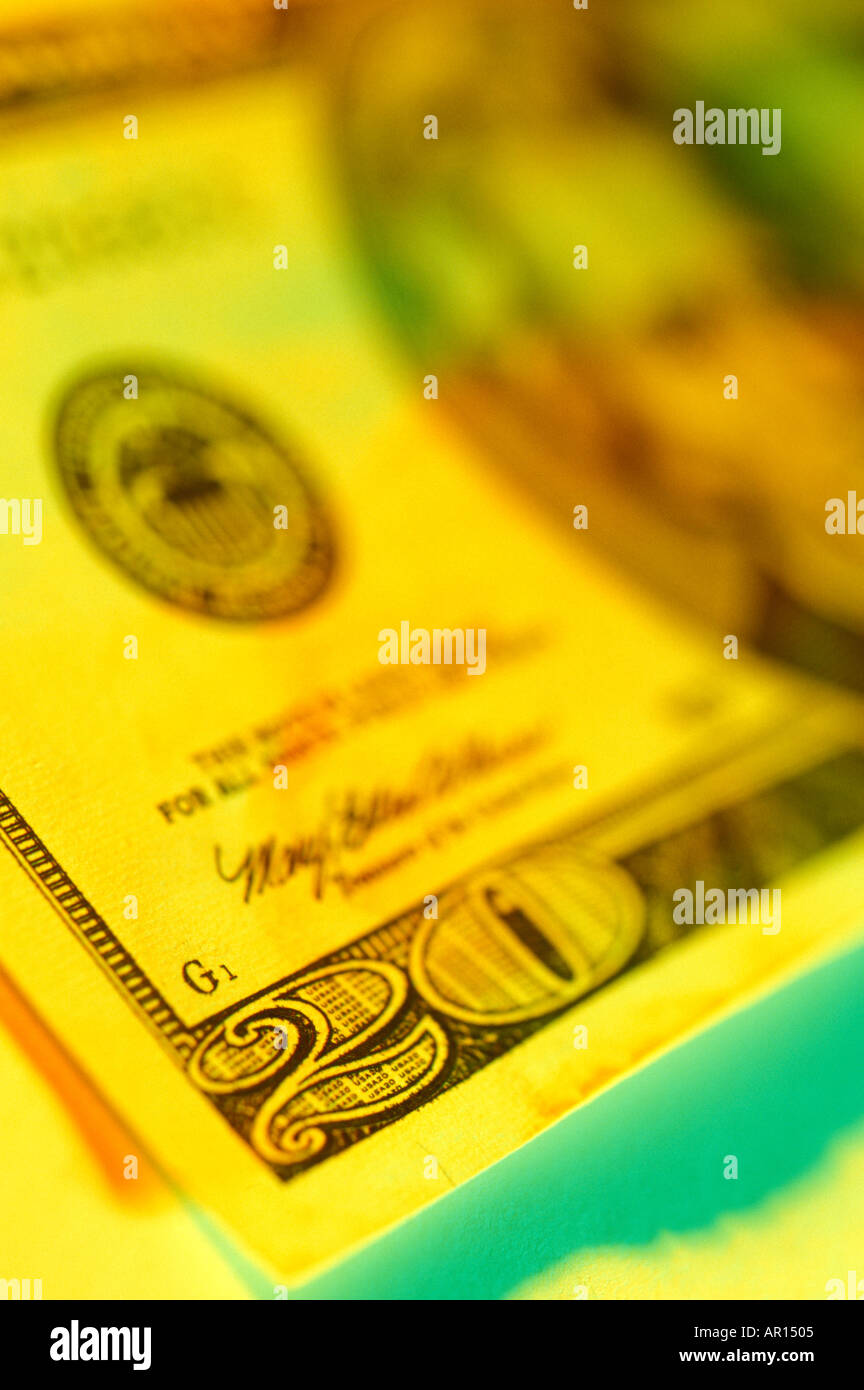 American twenty dollar bill Stock Photo - Alamy