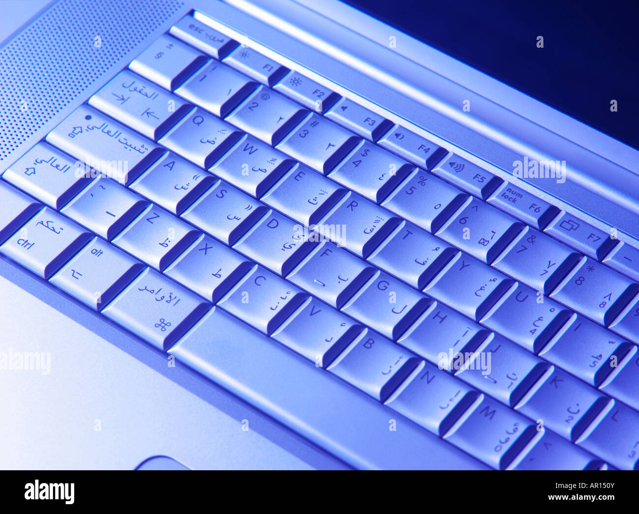 Close-up View of Illuminated Keyboard Stock Photo - Alamy