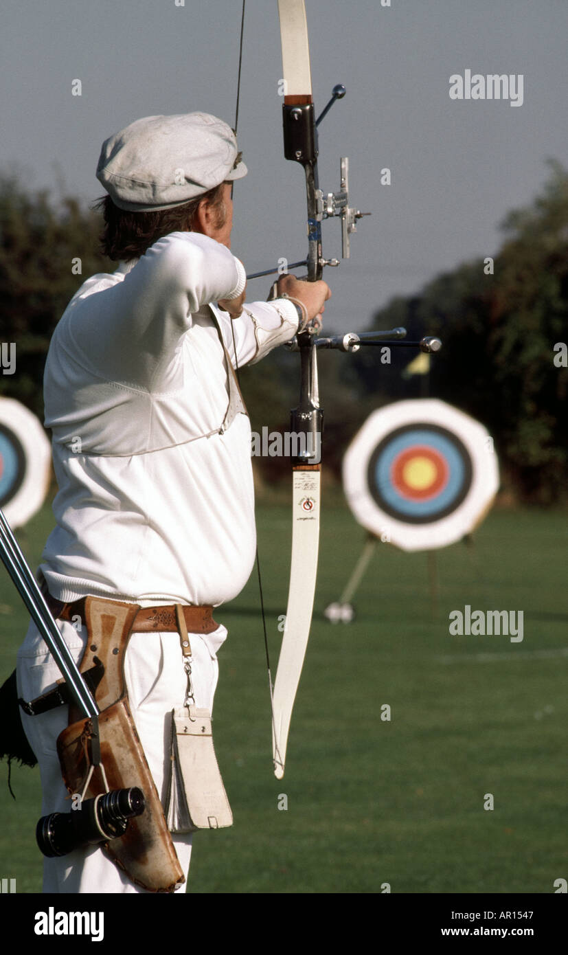 Archer Aiming at a Target Stock Photo - Alamy