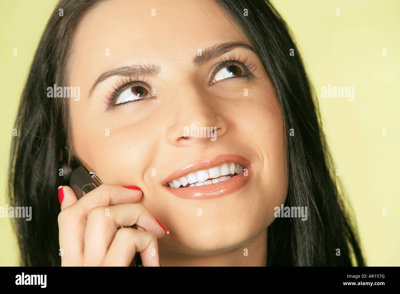 Lady on the phone Stock Photo - Alamy