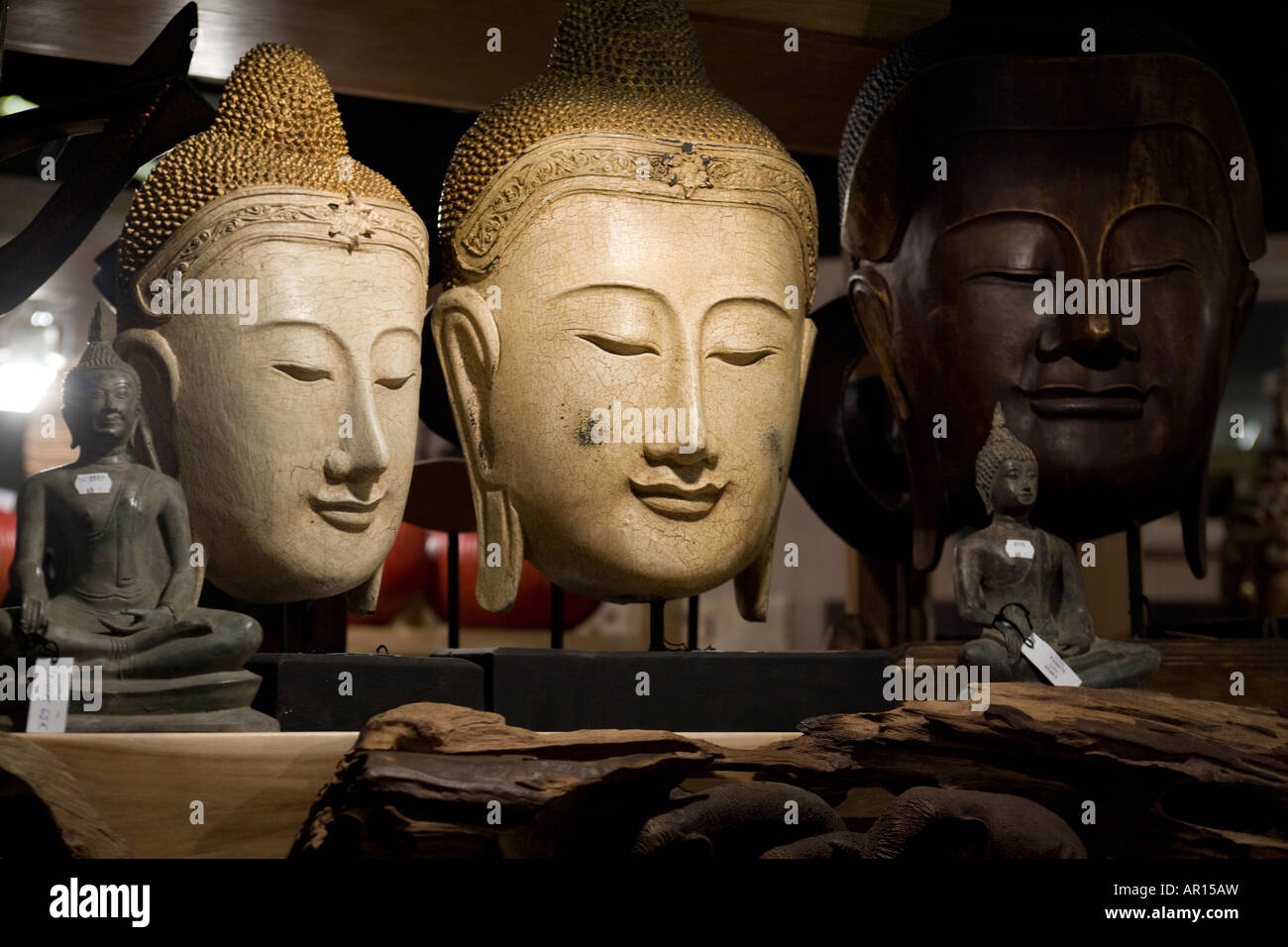 Carved wooden iconic faces hi-res stock photography and images - Alamy