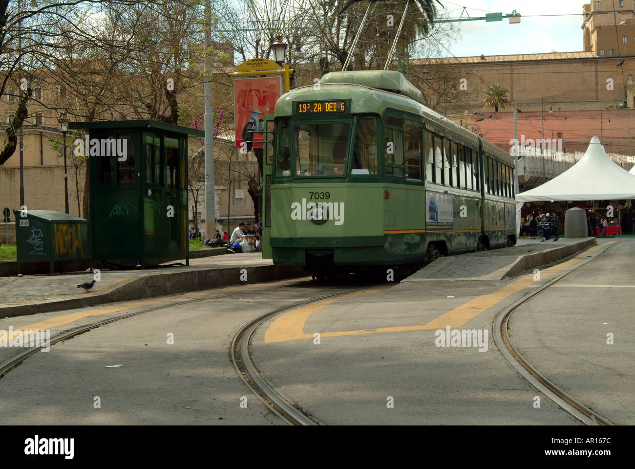 Tram Rome Italy Europe Stock Photo - Alamy