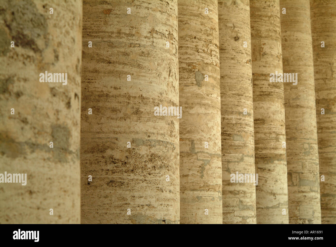 Pillars Vatican Rome Italy Europe Stock Photo - Alamy