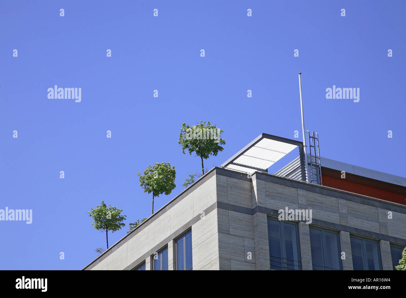 Roof garden Germany Stock Photo - Alamy