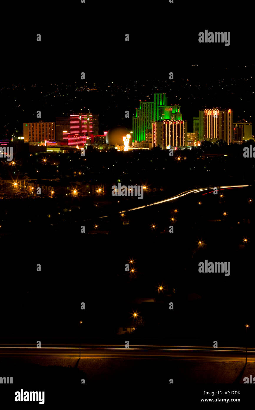 The skyline of downtown Reno Nevada Stock Photo - Alamy