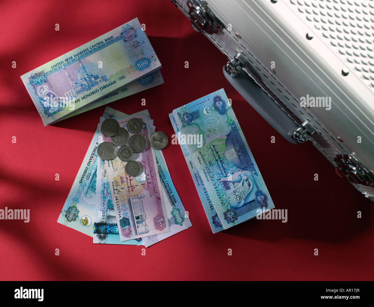 Security Box and bundle of money Stock Photo - Alamy