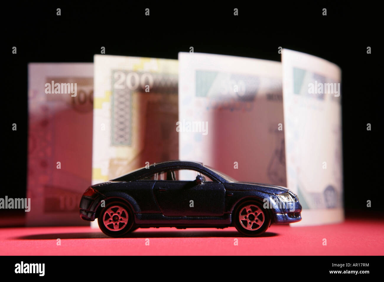 Car and Arab Money Stock Photo - Alamy