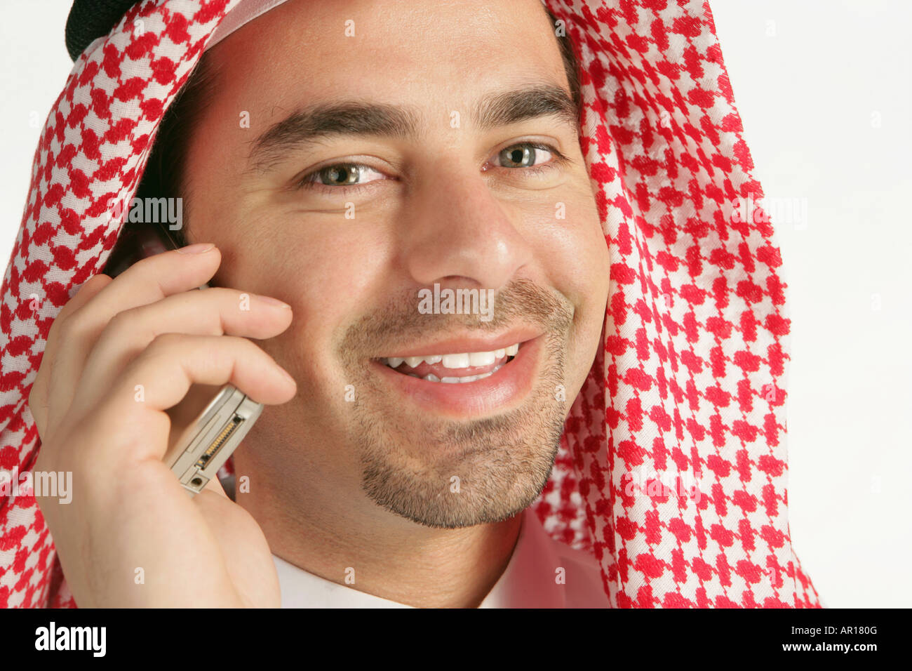 Arab Man on the phone Stock Photo - Alamy