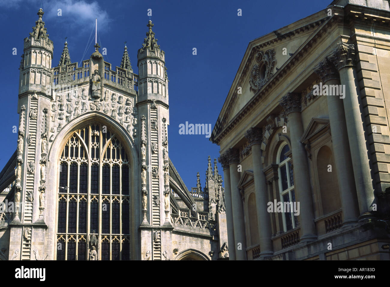 Bath Cathedral and Spa Stock Photo - Alamy