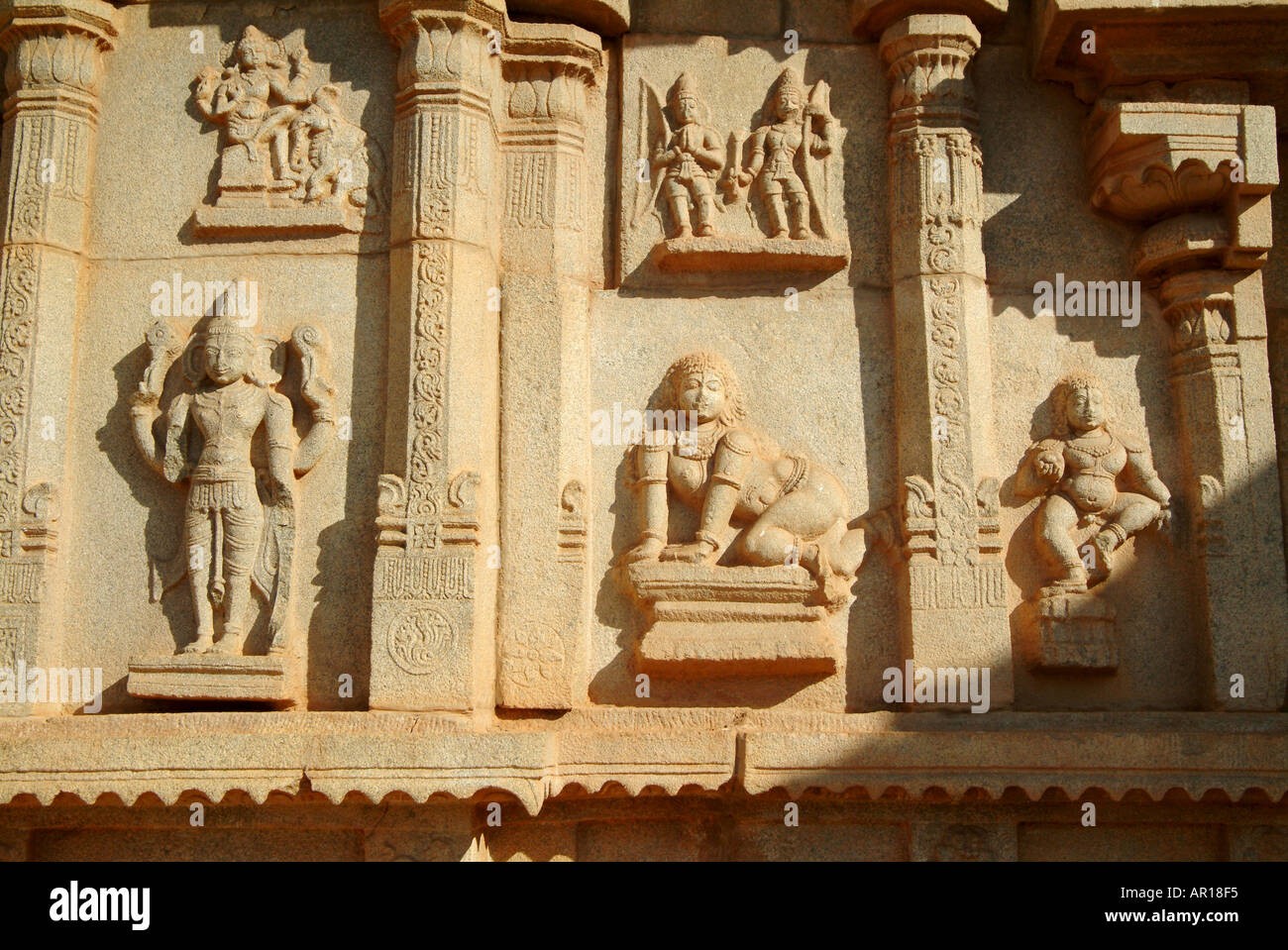 Detail of carving at Vitthala Temple Hampi Karnataka India Stock Photo ...