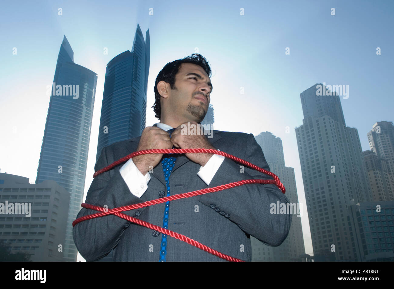 Indian man juggling with rope hi-res stock photography and images - Alamy