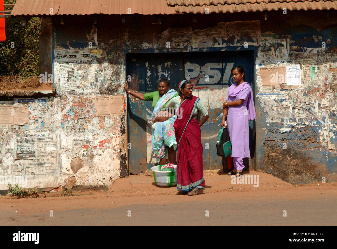 Street scene Margao Goa India Stock Photo - Alamy