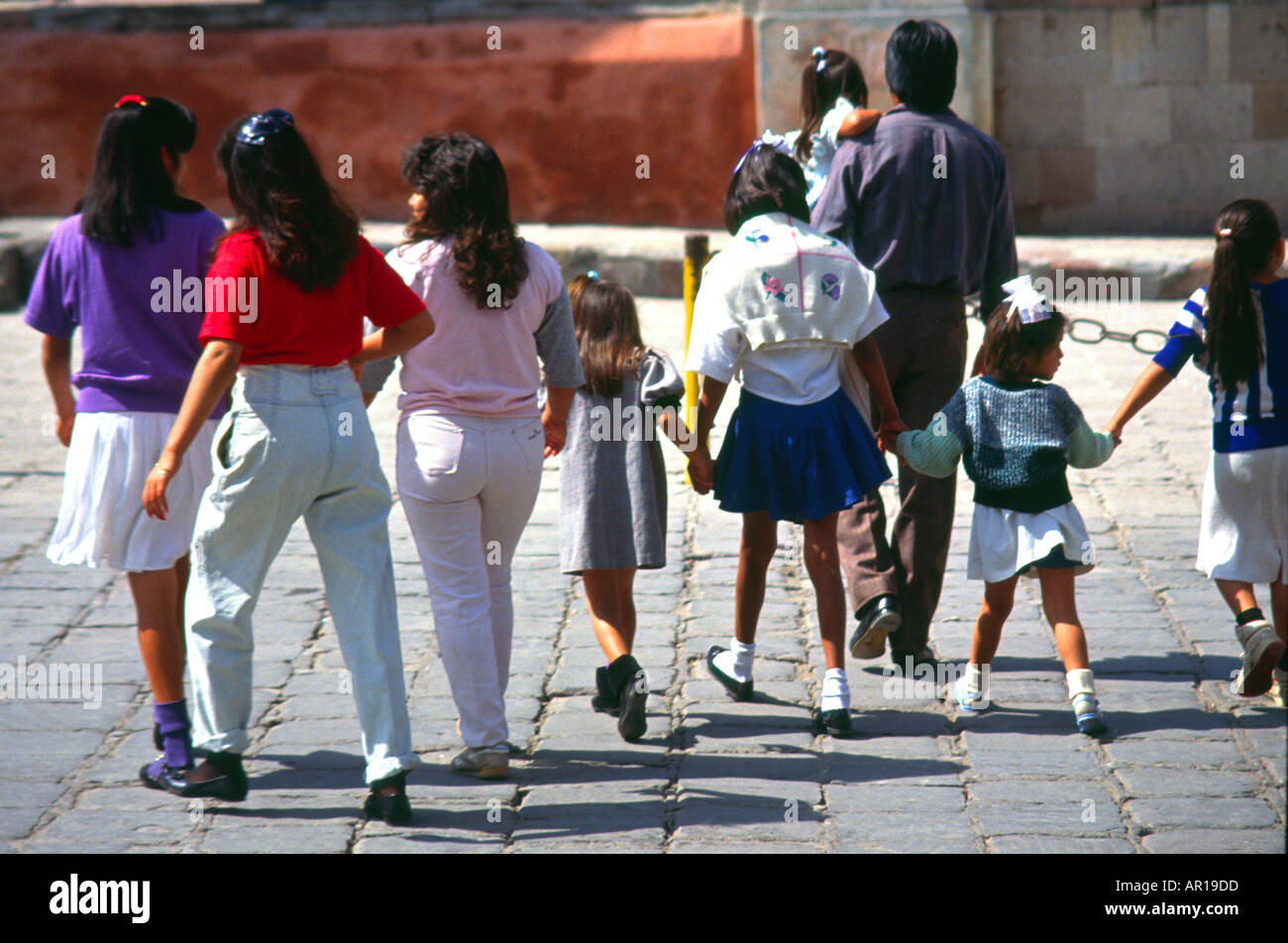 Large family San Miguel de Allende Mexico Stock Photo - Alamy