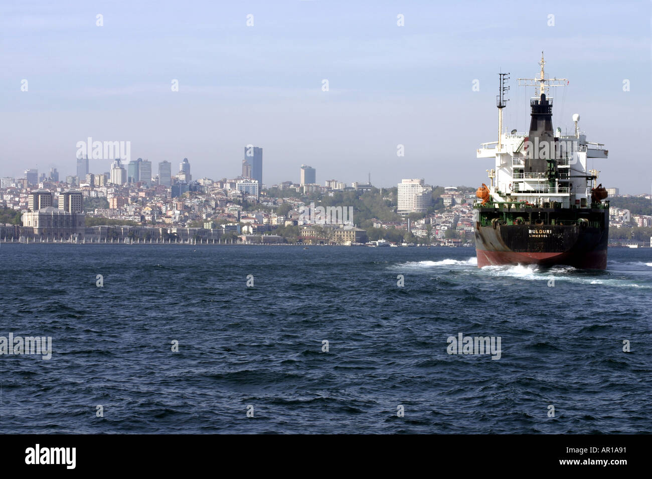 cargo ship in Bosporus Stock Photo - Alamy