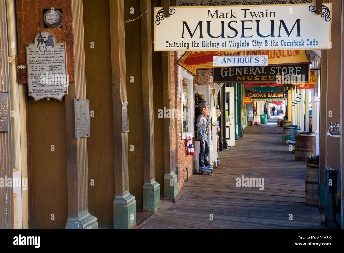 The historic gold mining town of Virginia City Nevada Stock Photo - Alamy