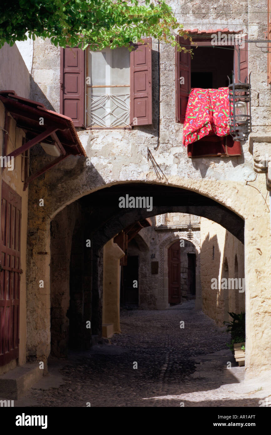 Ottoman Arch in Rhodes Old Town Stock Photo - Alamy