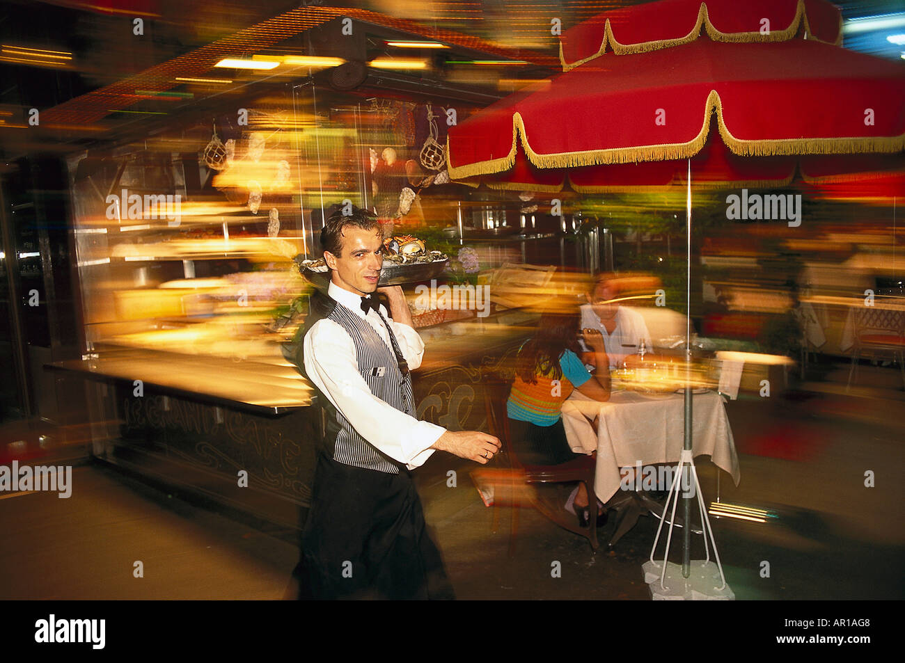 Paris cafe waitress hi-res stock photography and images - Alamy