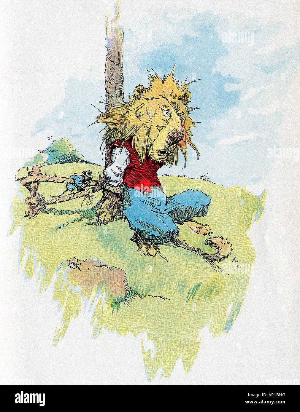 Aesop's Lion and Mouse Stock Photo - Alamy