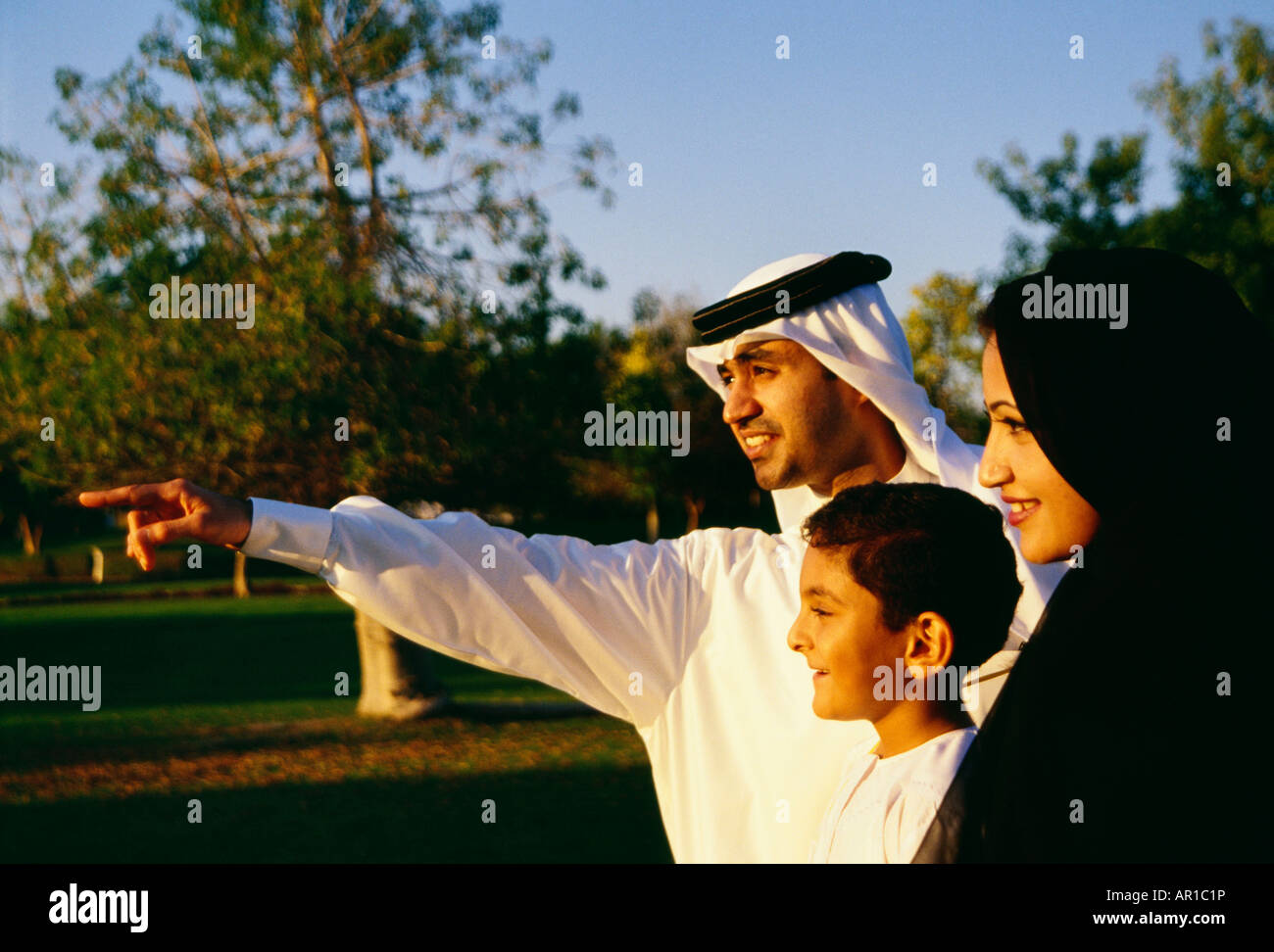 Child Points Out To A View With Her Mother High Resolution Stock ...