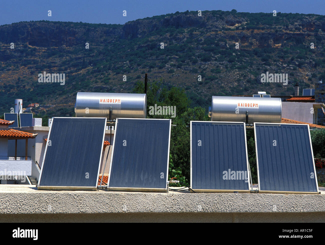 Greek Solar Energy High Resolution Stock Photography and Images - Alamy