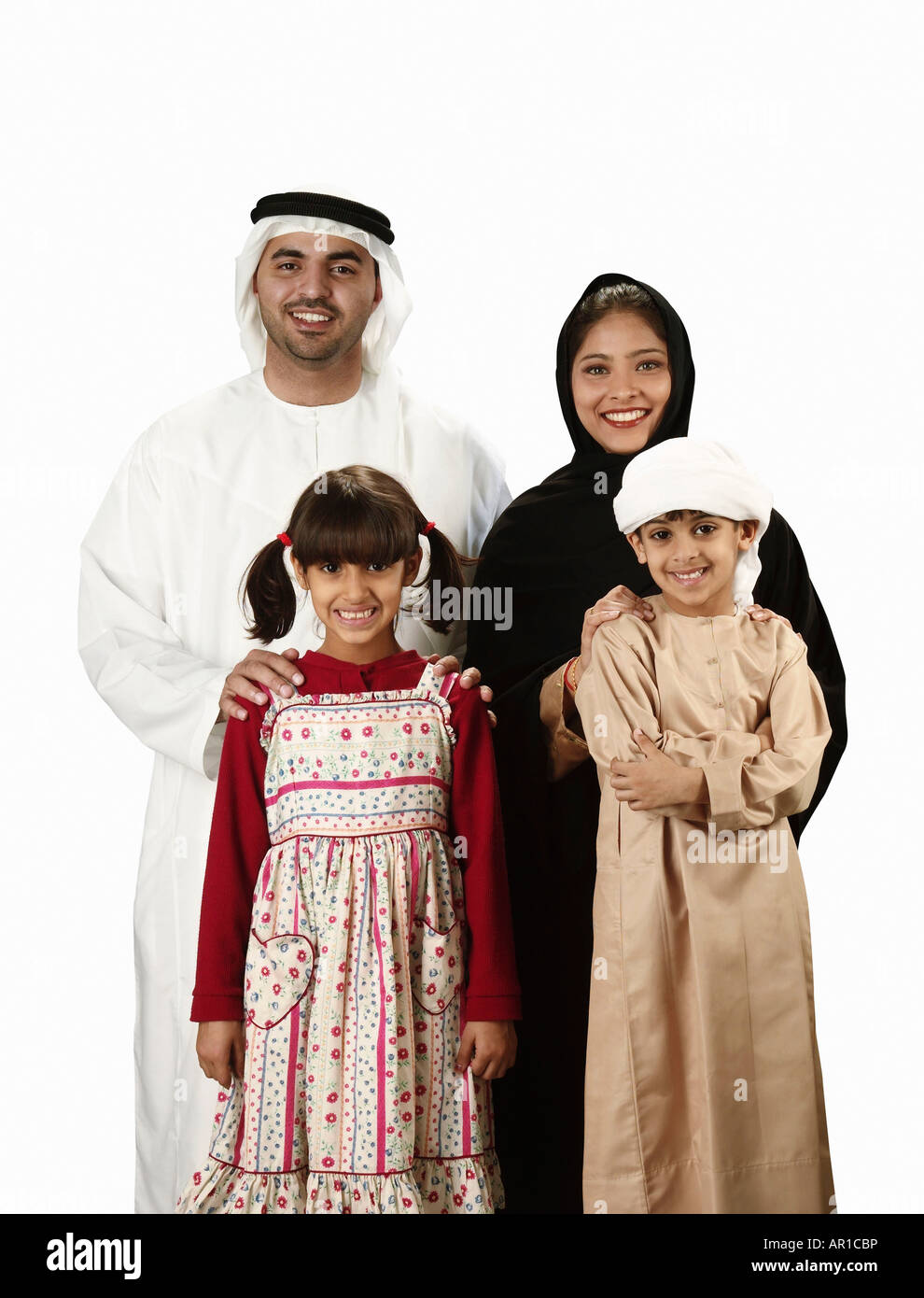 Arab Family on a portrait shot Stock Photo - Alamy