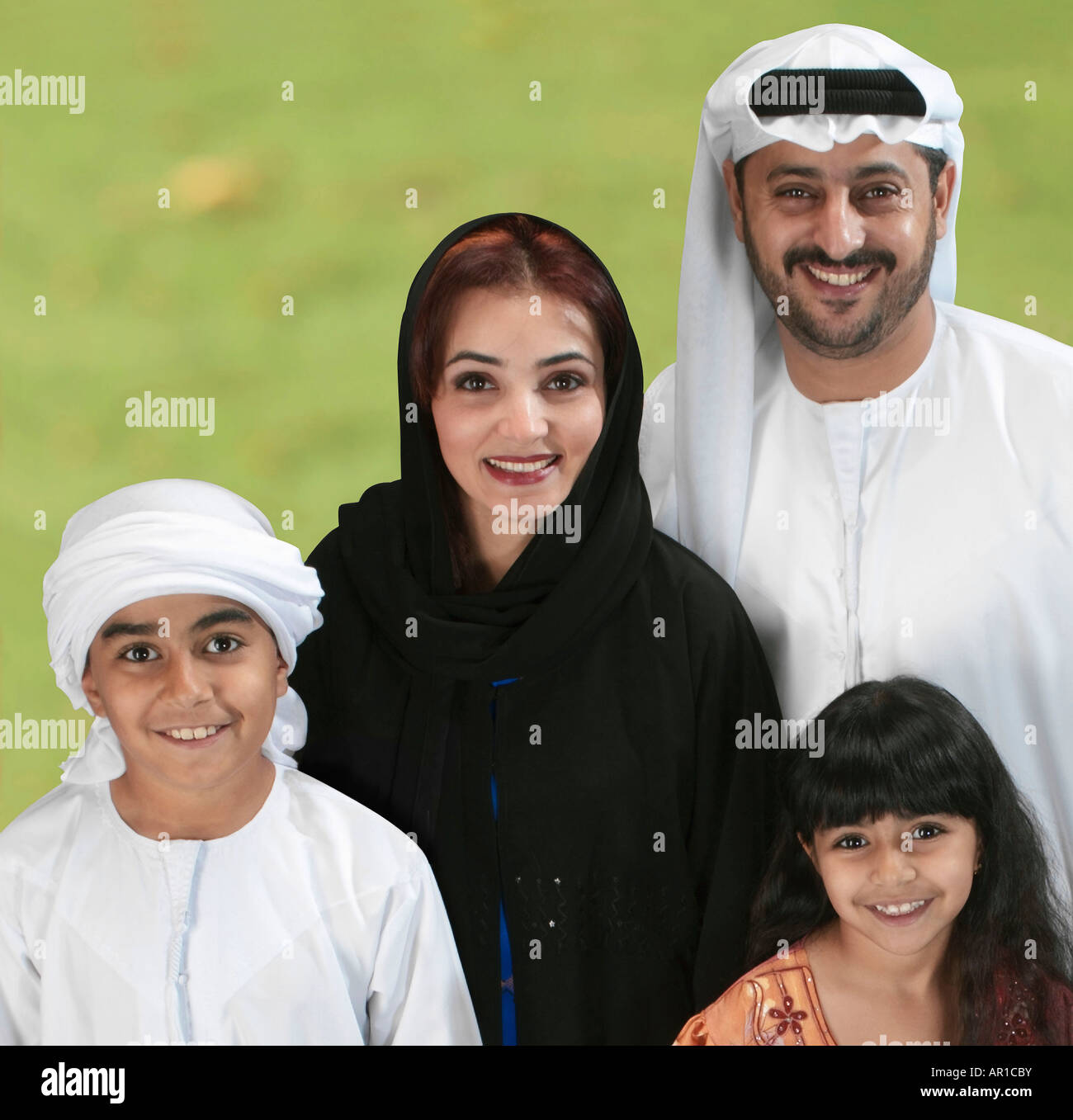 Arab Family on a portrait shot Stock Photo - Alamy