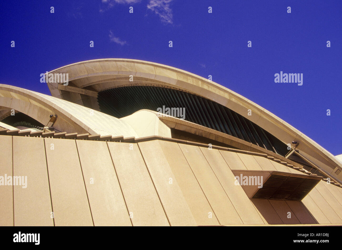 An abstract view of the roof of the Sydney Opera House, which was ...