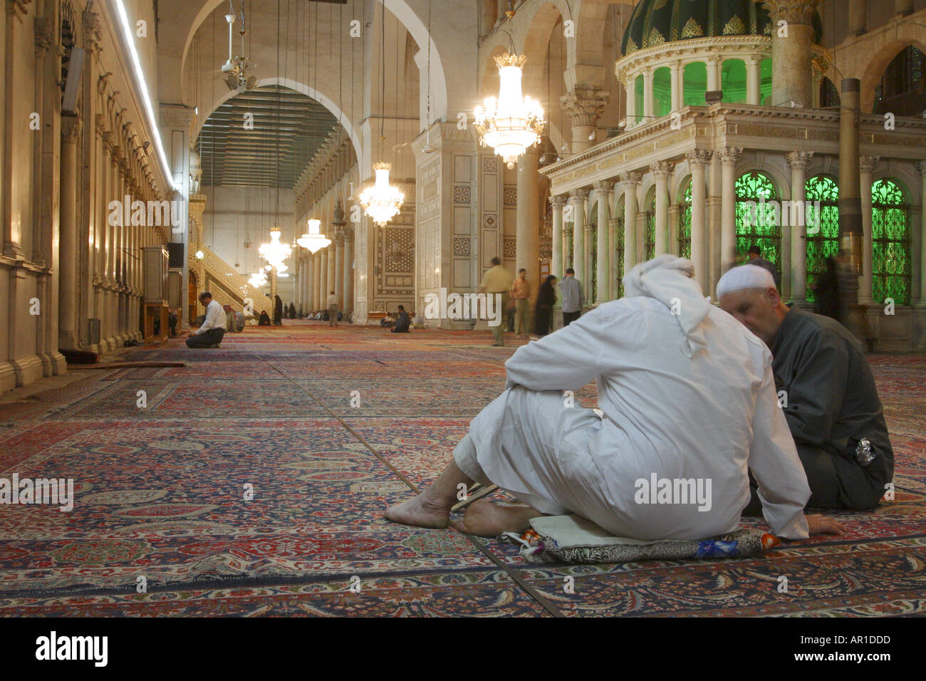 Inside the Great Umayyad Mosque Stock Photo - Alamy