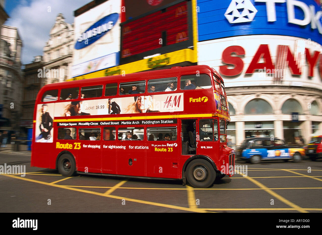 Advertisement on double decker bus hi-res stock photography and images ...