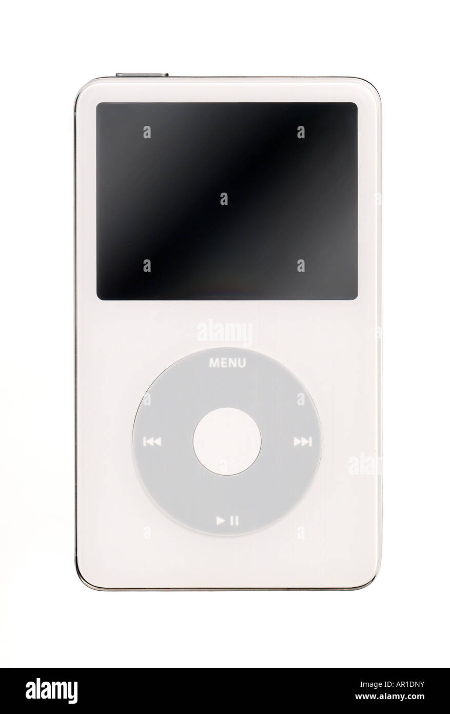 studio shot of i-pod on a white background Stock Photo - Alamy