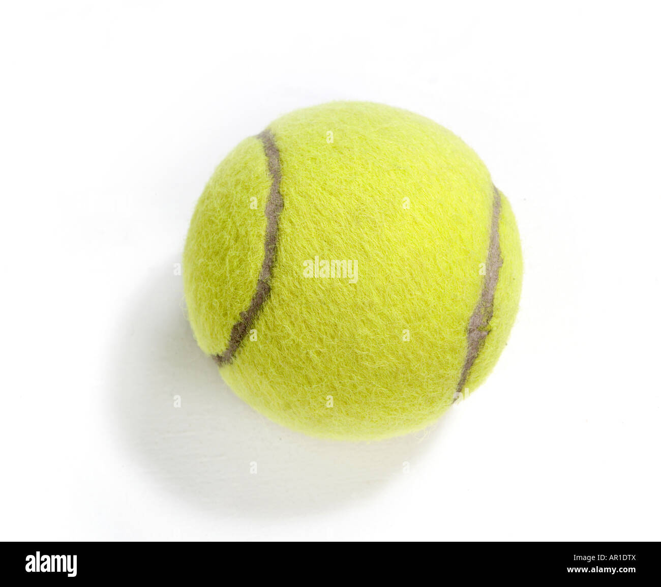 tennis ball shot in a studio on a white background Stock Photo - Alamy