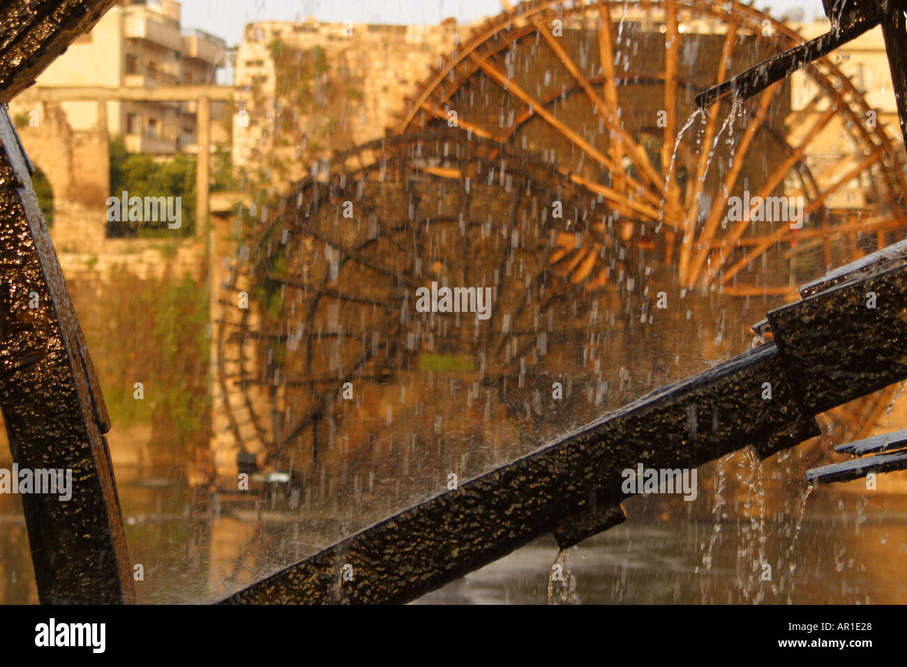 The creaking norias of Hama Stock Photo - Alamy