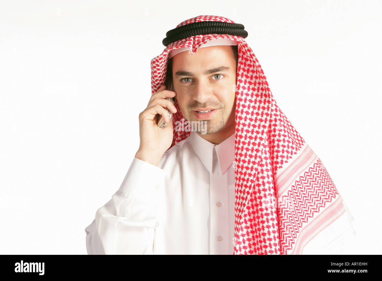 Arab Man on the phone Stock Photo - Alamy
