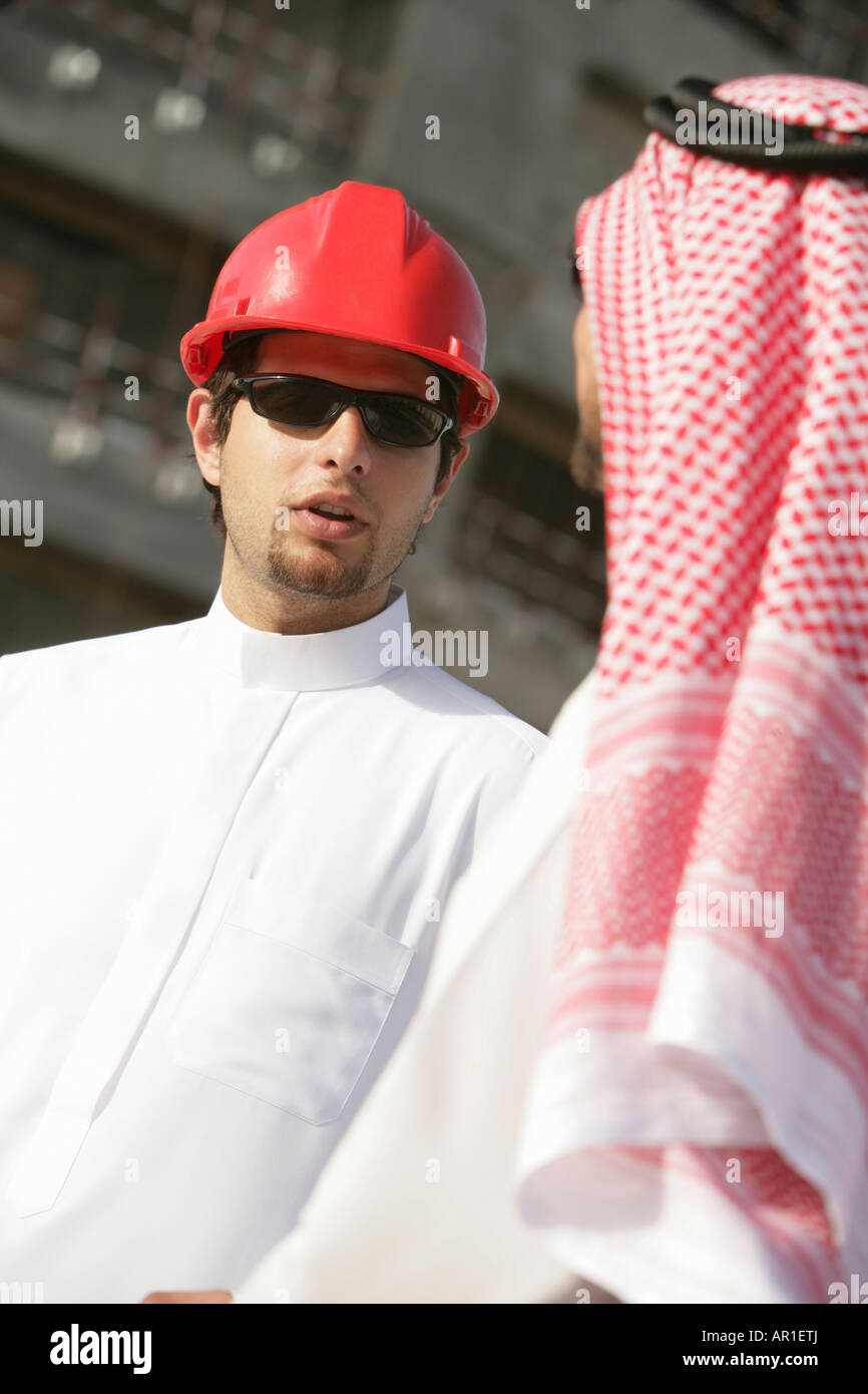 Arab Businessmen on the construction site Stock Photo - Alamy