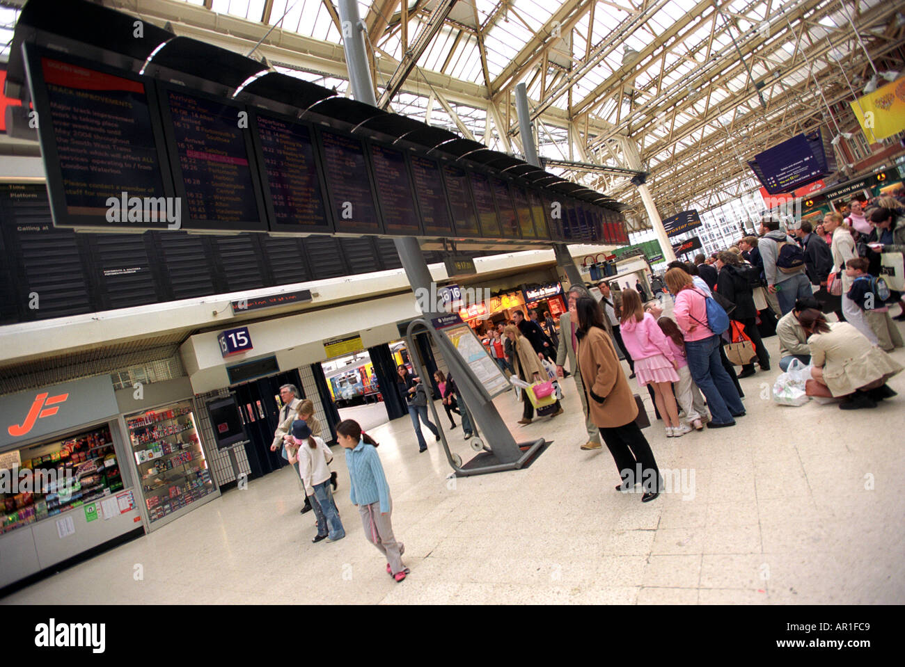 Interior of Waterloo Station in London England UK Stock Photo - Alamy