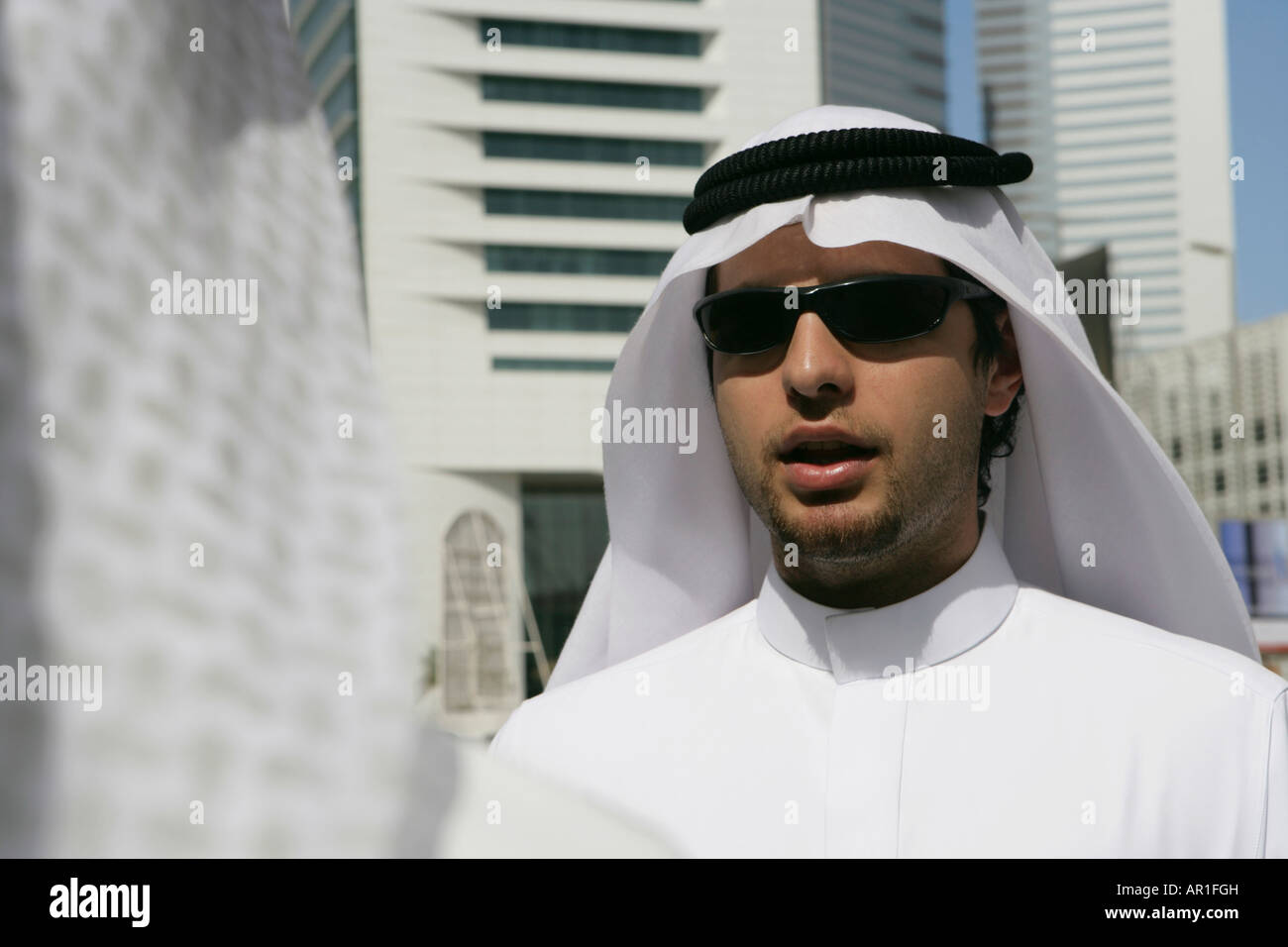 Arab Men outside the building Stock Photo - Alamy