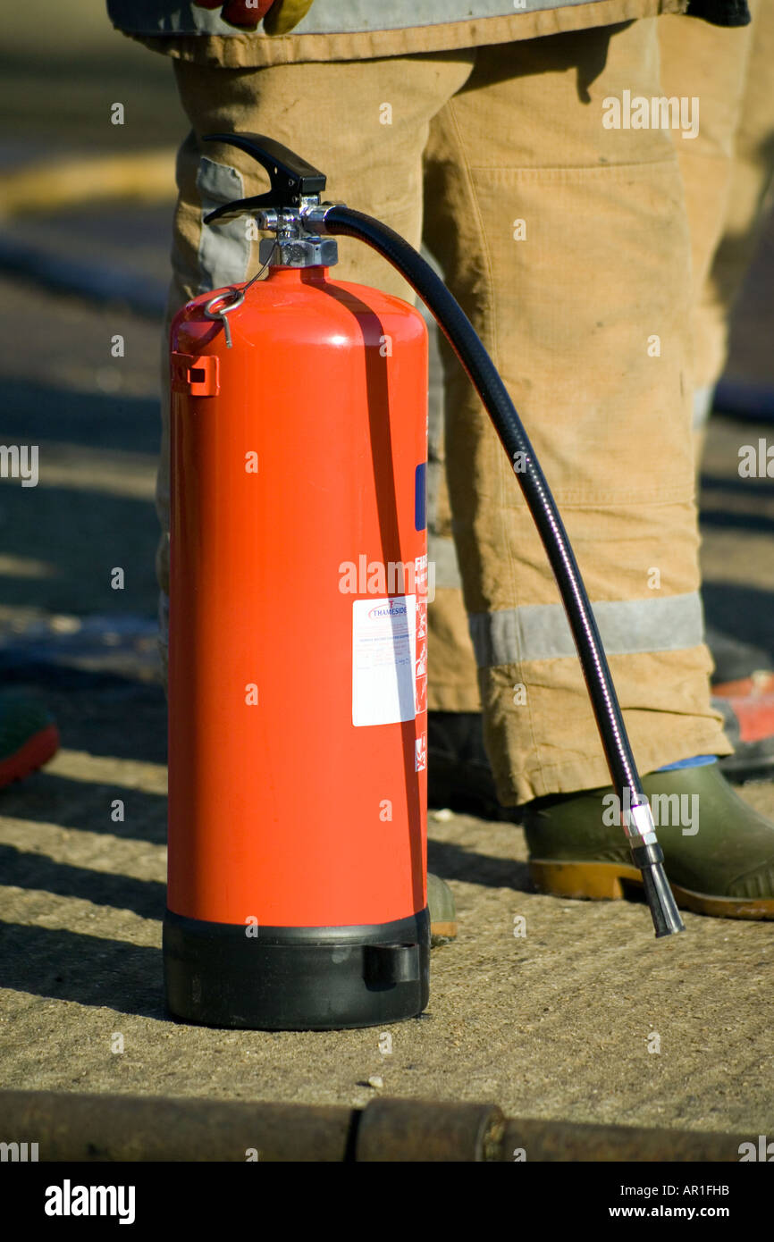 Dry powder fire extinguisher Stock Photo - Alamy