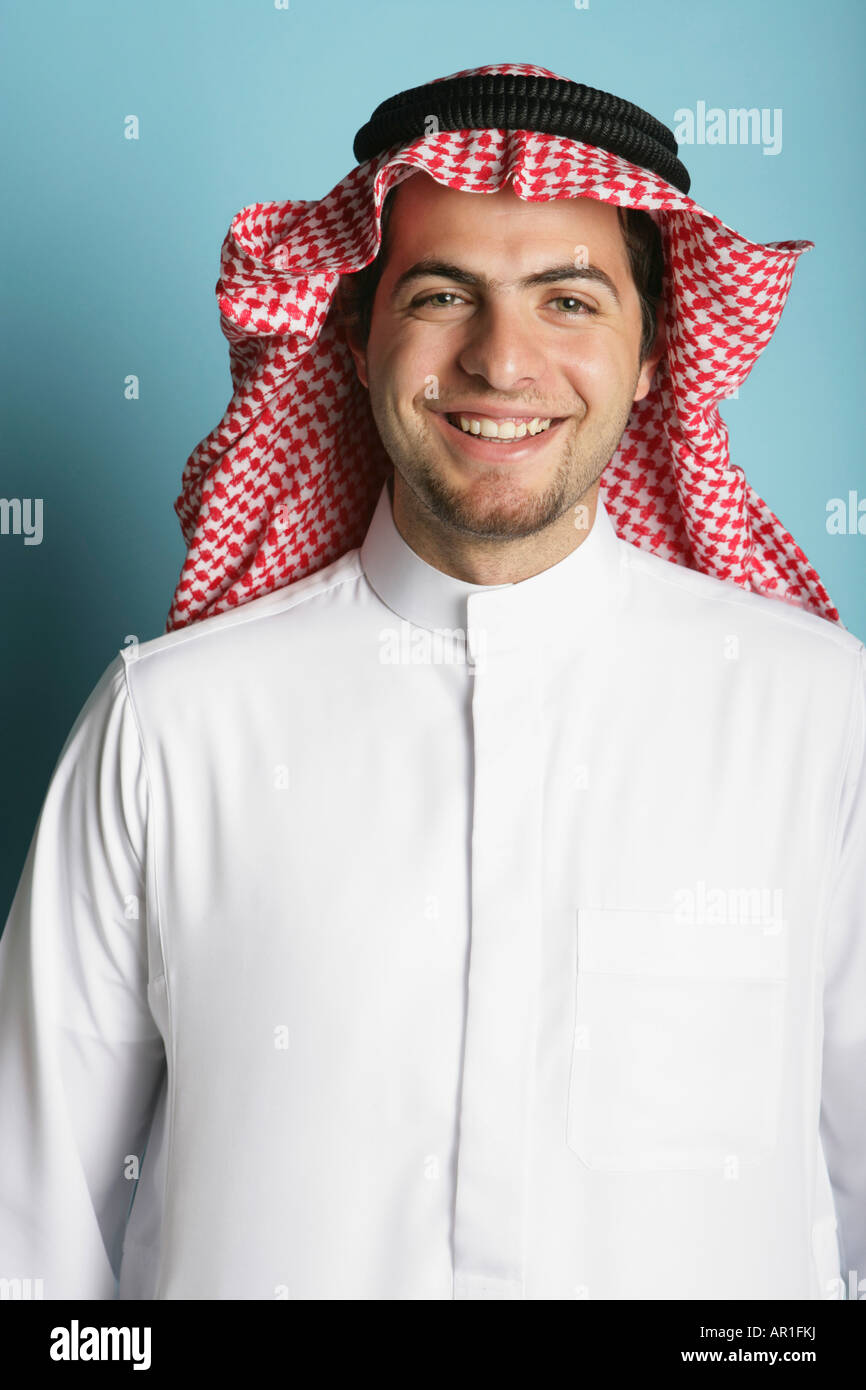Arab Man Looking at Camera Stock Photo - Alamy