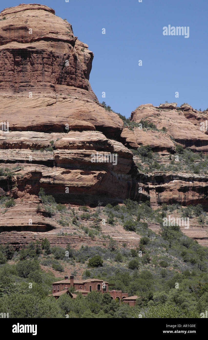 Red Rock Architecture Stock Photo - Alamy
