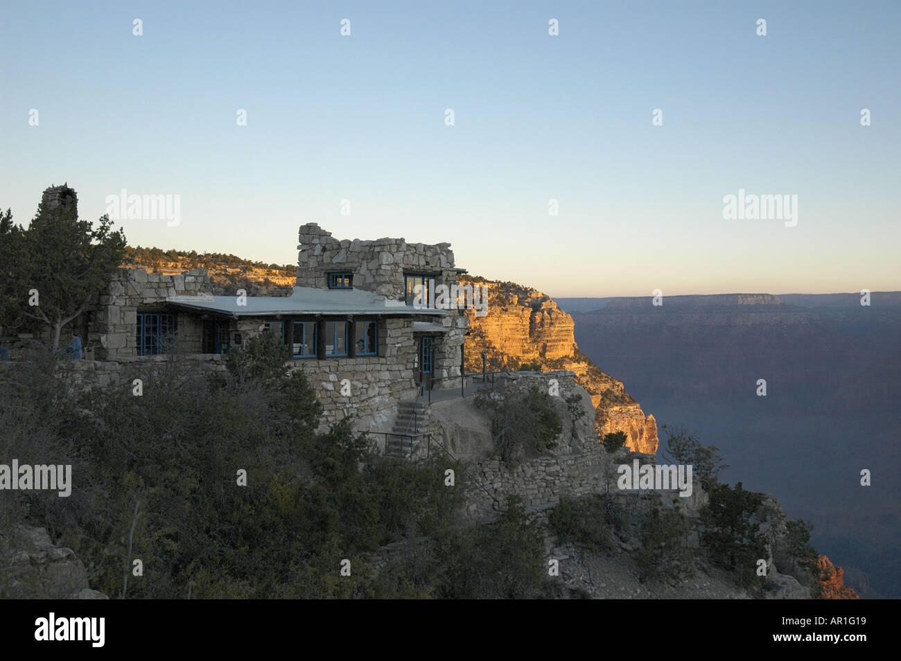 Lookout Studio at Grand Canyon Stock Photo - Alamy