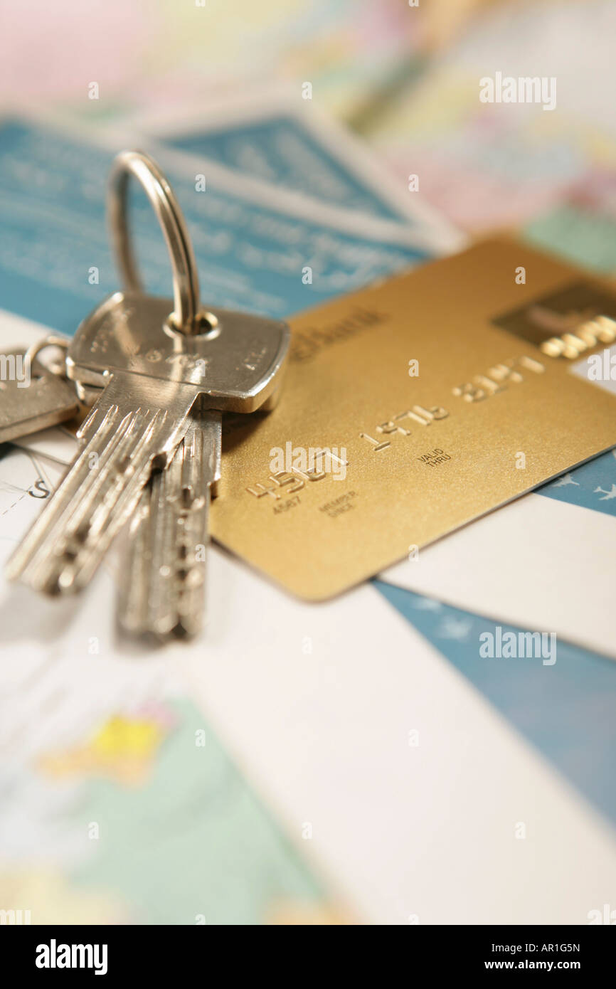 Credit Card and Key Stock Photo - Alamy
