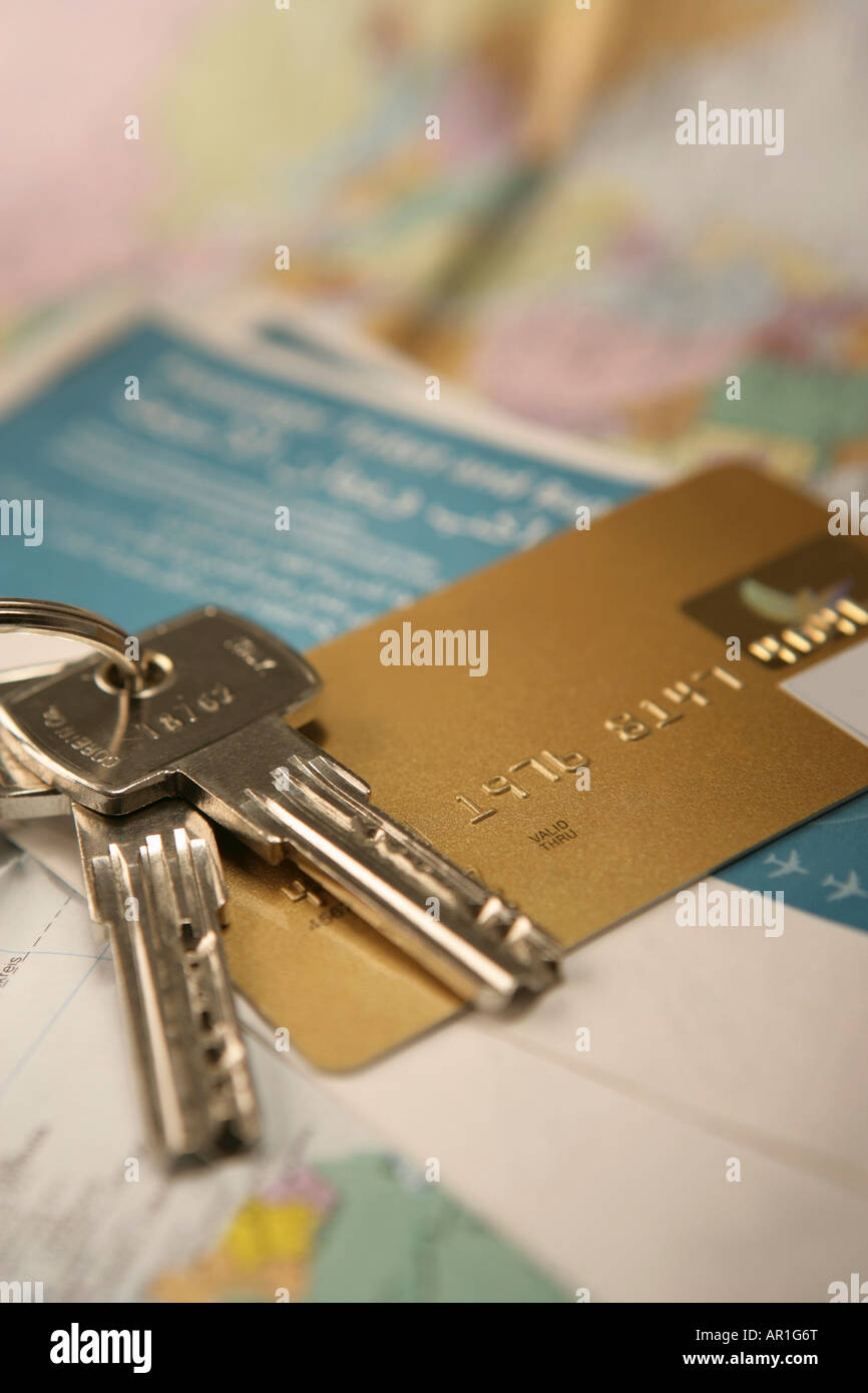 Credit Card and Key Stock Photo - Alamy