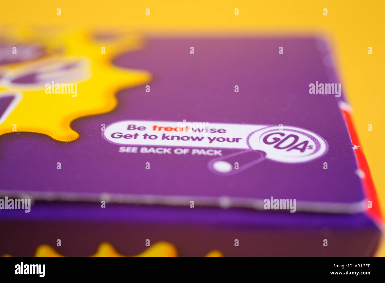 GDA Treatwise label on box of Cadbury's Creme Eggs Stock Photo - Alamy