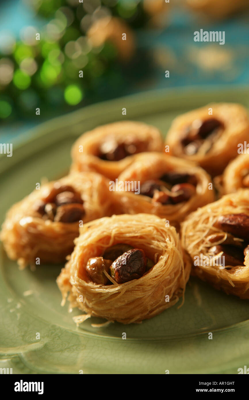 Arabic Sweets made of Pistachio and pastry Stock Photo - Alamy