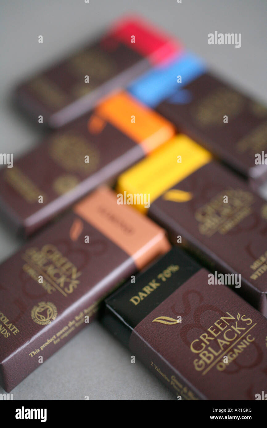 Green and Black's Organic chocolate Stock Photo - Alamy